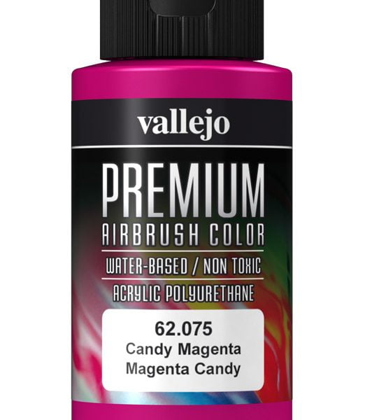 Candy Magenta Premium Airbrush Colour by Vallejo 62075 60ml