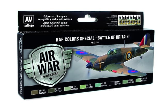 RAF Colors Special Battle of Britain Paint Set by Vallejo 71144
