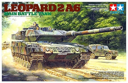 Tamiya Leopard 2 A6 Main Battle Tank Model Kit 1/35 Scale 35271 ...