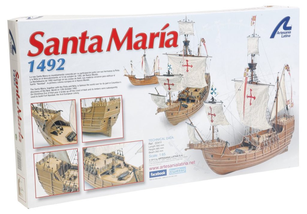 Artesania Latina Santa Maria Model Kit 1/65 Scale 22411 • Canada's ...