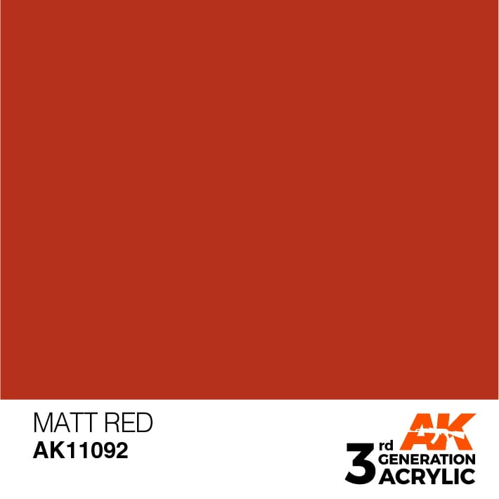 AK Interactive Acrylic Matt Red Standard 11092 • Canada's largest ...