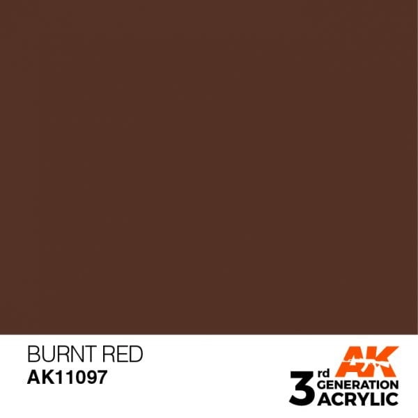 AK Interactive Acrylic Burnt Red Standard 11097 • Canada's largest ...