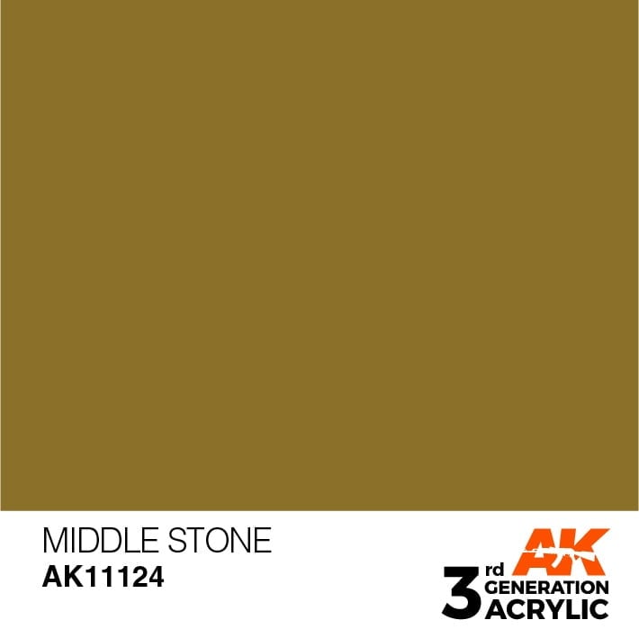 AK Interactive Acrylic Middle Stone Standard 11124 • Canada's largest ...