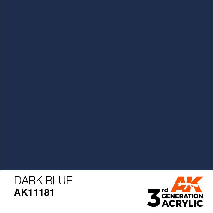 AK Interactive Acrylic Dark Blue Standard 11181 • Canada's largest ...