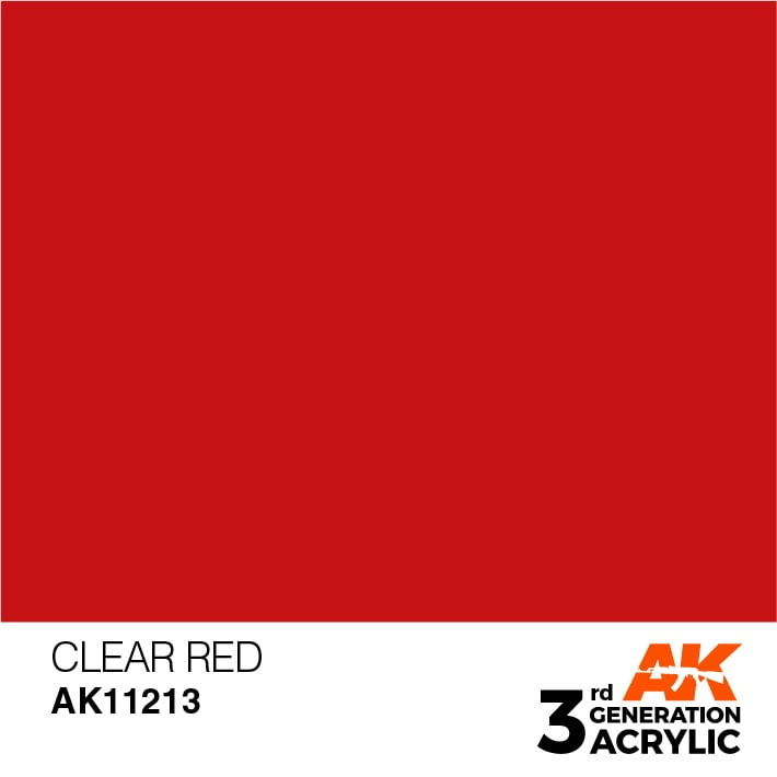 AK Interactive Acrylic Clear Red Standard 11213 • Canada's largest ...