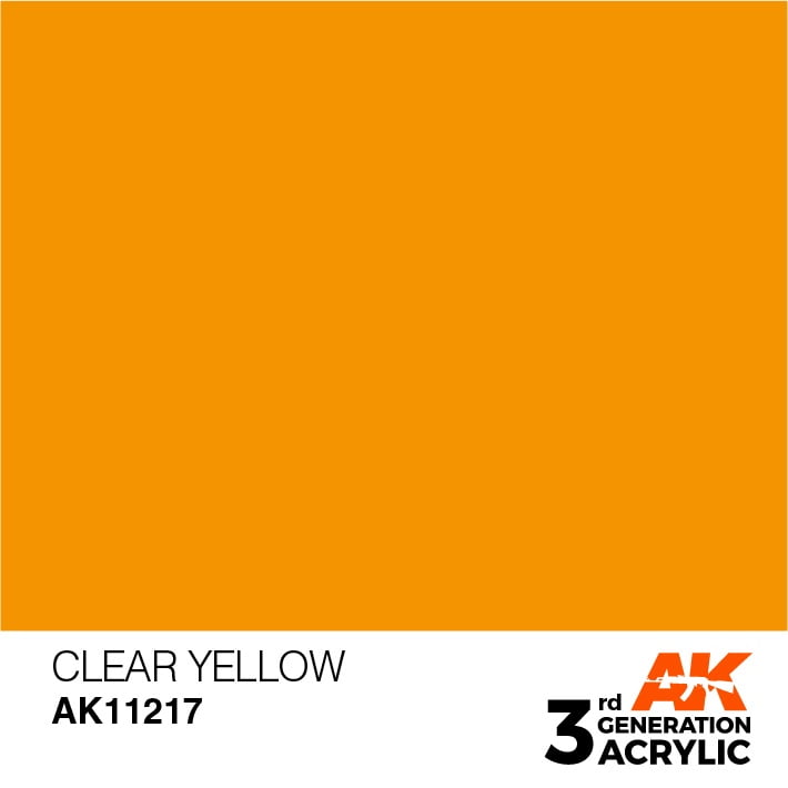AK Interactive Acrylic Clear Yellow Standard 11217 • Canada's largest ...