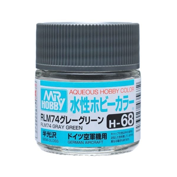 Mr Hobby Aqueous H68 Semi-Gloss Rlm74 Dark Gray German Aircraft ...