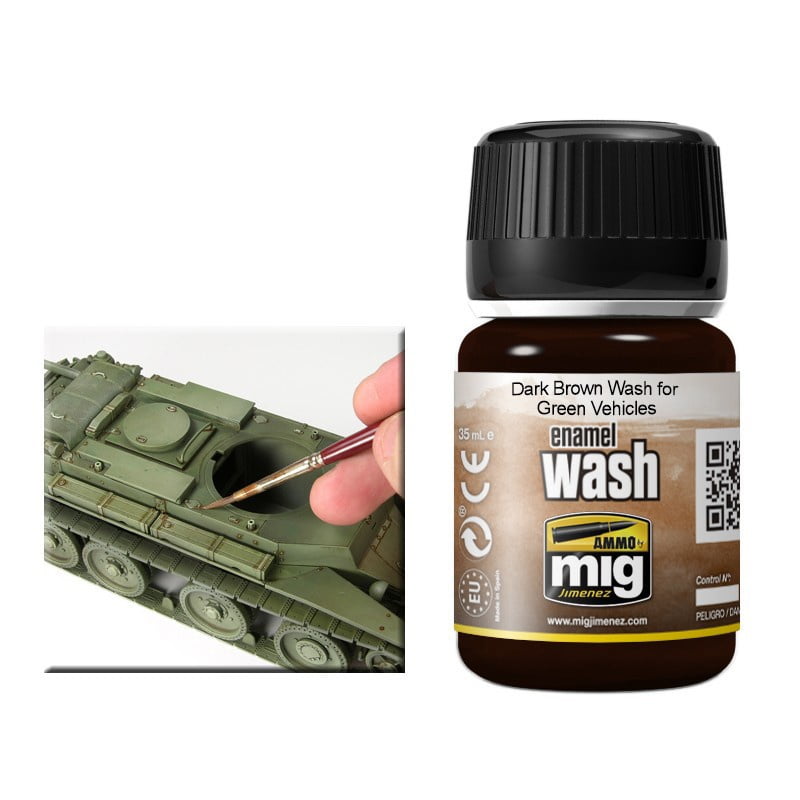 Ammo by Mig Dark Brown Wash For Green Vehicles AMIG1005 • Canada's ...