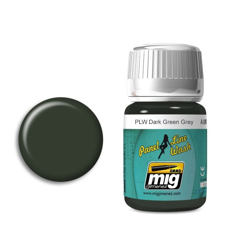 Ammo by Mig Panel Line Wash Dark Green Grey AMIG1608 • Canada's largest ...