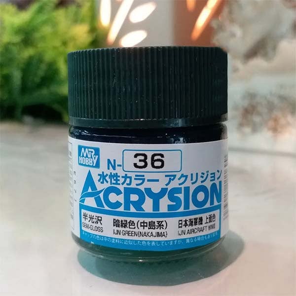 Mr Hobby Acrysion IJN Green Nakajima Semi-Gloss Aircraft N36 • Canada's ...