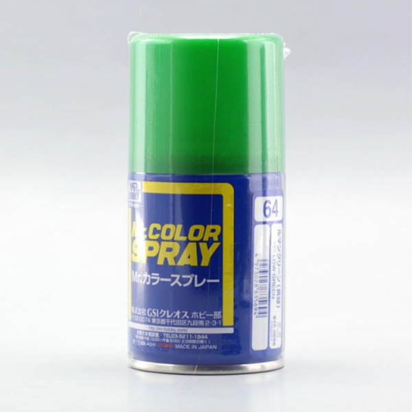 Mr Color Spray S64 Yellow Green Gloss Primary S64 • Canada's largest ...
