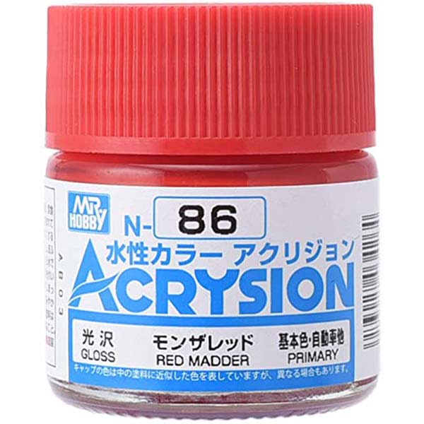 Mr Hobby Acrysion Red Madder Gloss Primary N86 • Canada's largest ...