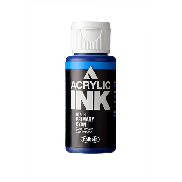 Holbein Acrylic Ink Primary Cyan 30 ml AI753B • Canada's largest ...