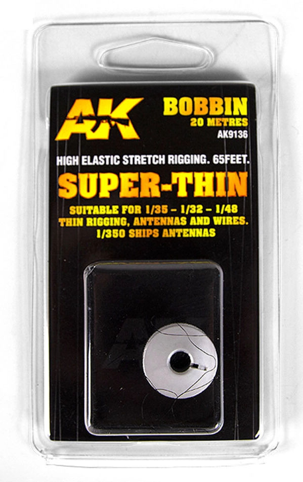 AK Interactive Elastic Rigging Bobbin Super-Thin AKI 9136 • Canada's ...