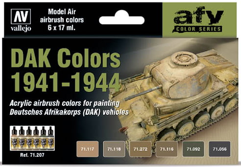 Vallejo DAK Colors 1941-1944 Paint Set of 6 71207 • Canada's largest ...