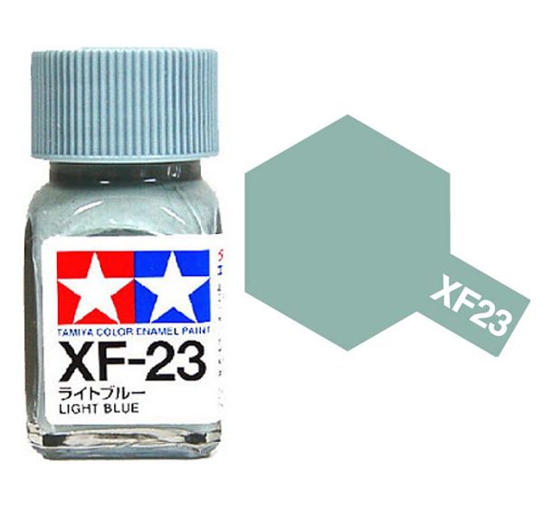 Tamiya Enamel Paint XF-23 XF23 EXF-23 EXF23 Flat Light Blue 80323 ...