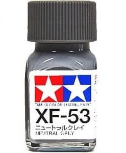 Tamiya Enamel Paint XF-53 XF53 EXF-53 EXF53 Flat Neutral Grey 80353 ...