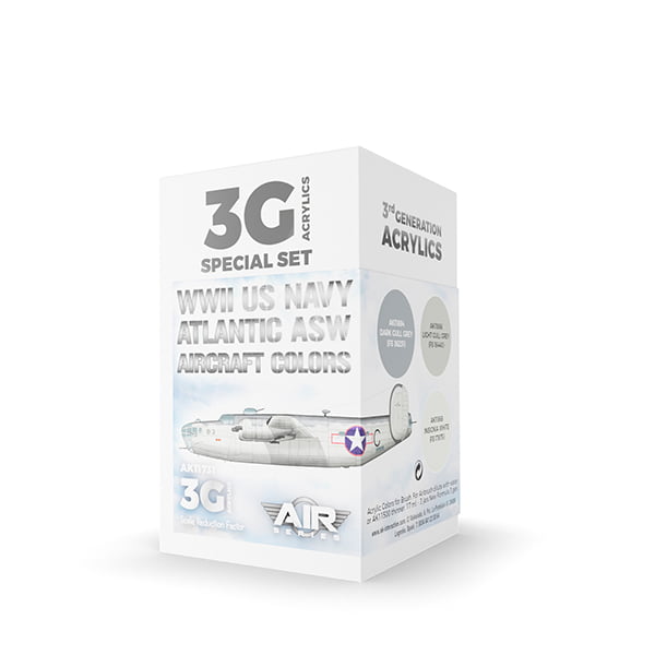 AK Interactive Acrylic 3rd Gen Air WWII US Navy ASW Aircraft Colors ...