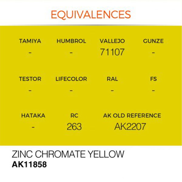 AK Interactive Acrylic 3rd Gen Air Zinc Chromate Yellow AKI 11858 ...