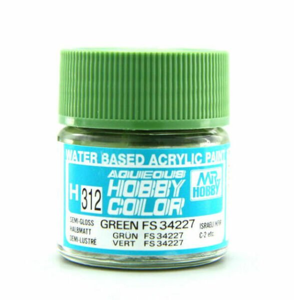 Mr Hobby Aqueous H312 Green FS34227 Israel Aircraft Semi-Gloss • Canada ...