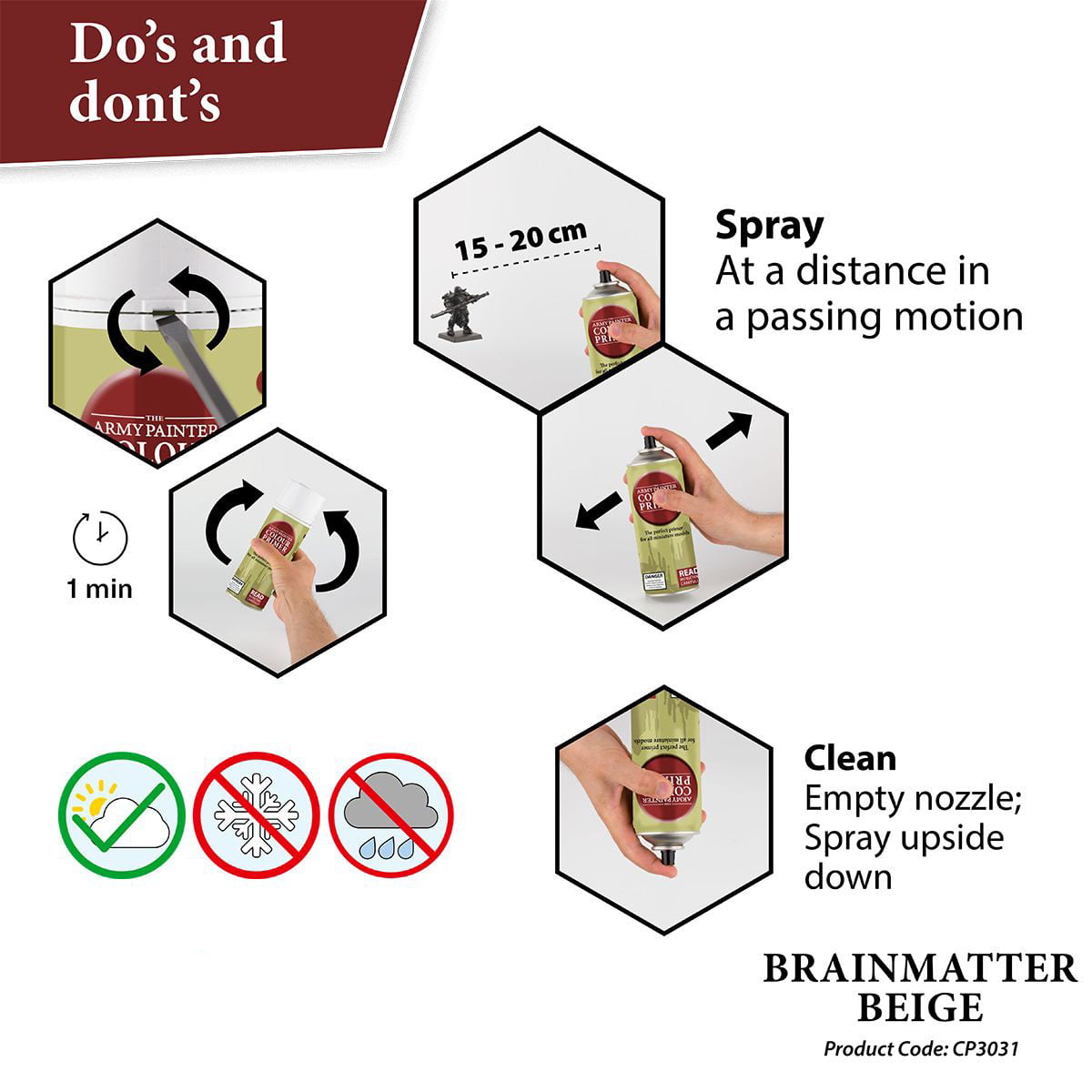 The Army Painter Spray Brainmatter Beige CP3031 • Canada's largest selection of model paints ...