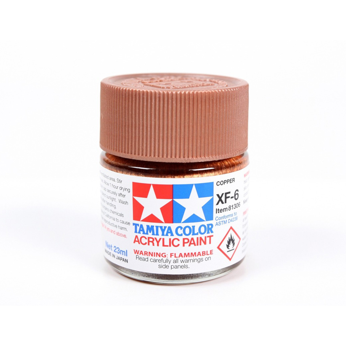 Tamiya Acrylic Paints XF6 X-F6 81706 Copper