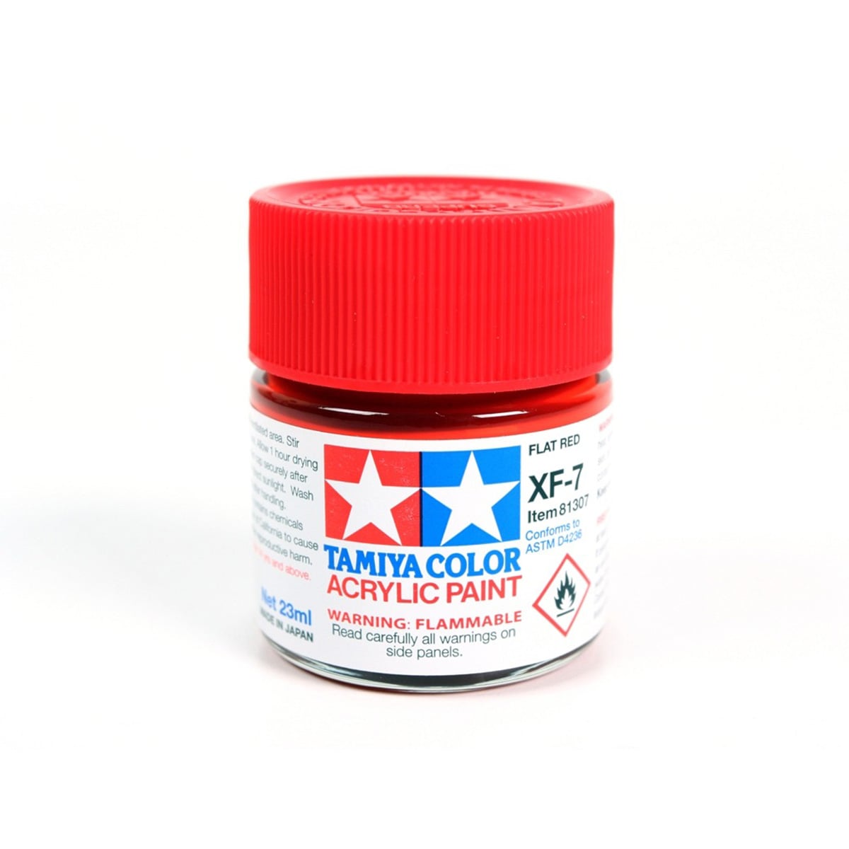 Tamiya Acrylic Paints XF7 X-F7 81707 Flat Red