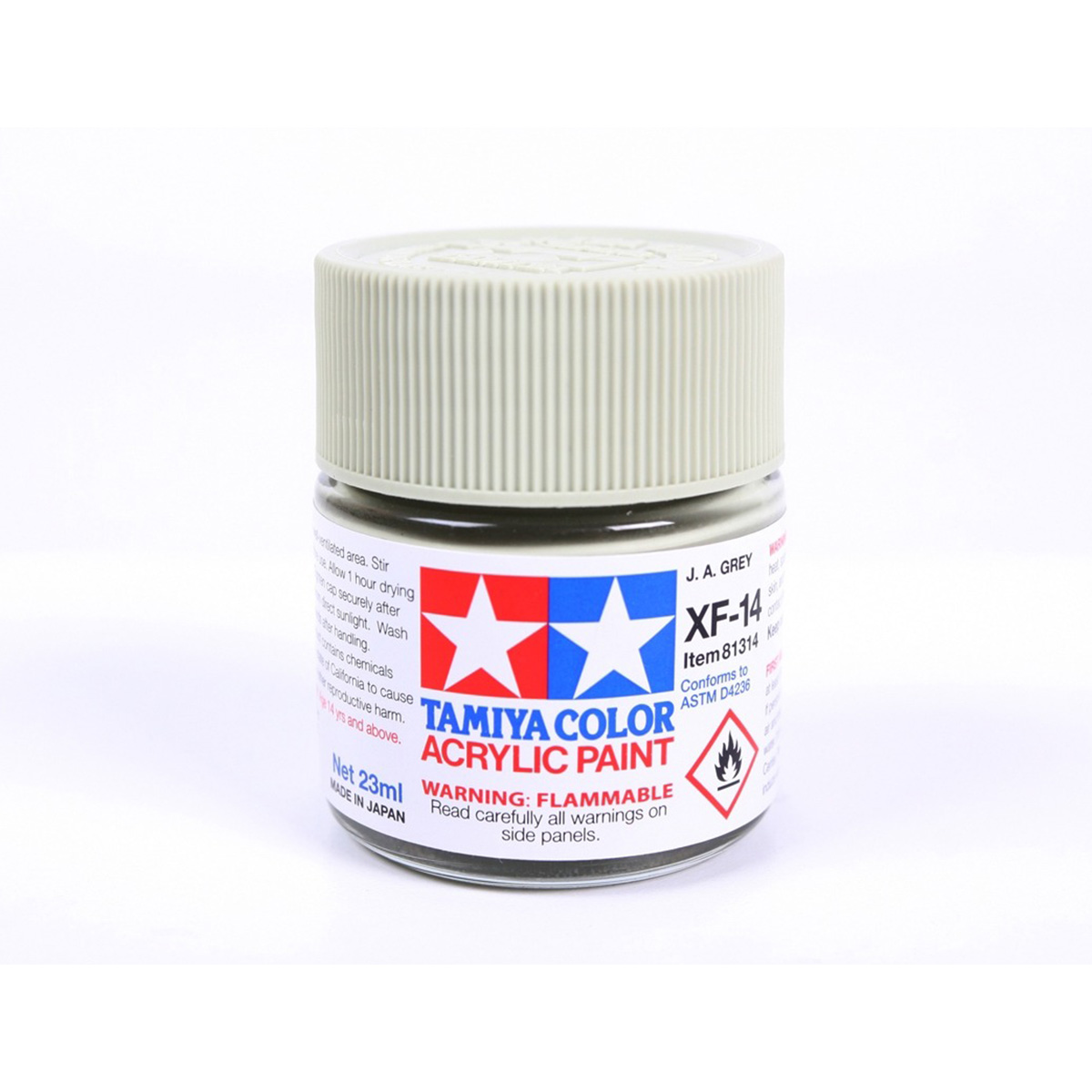 Tamiya Acrylic Paints XF14 XF-14 81714 J A Grey Gray