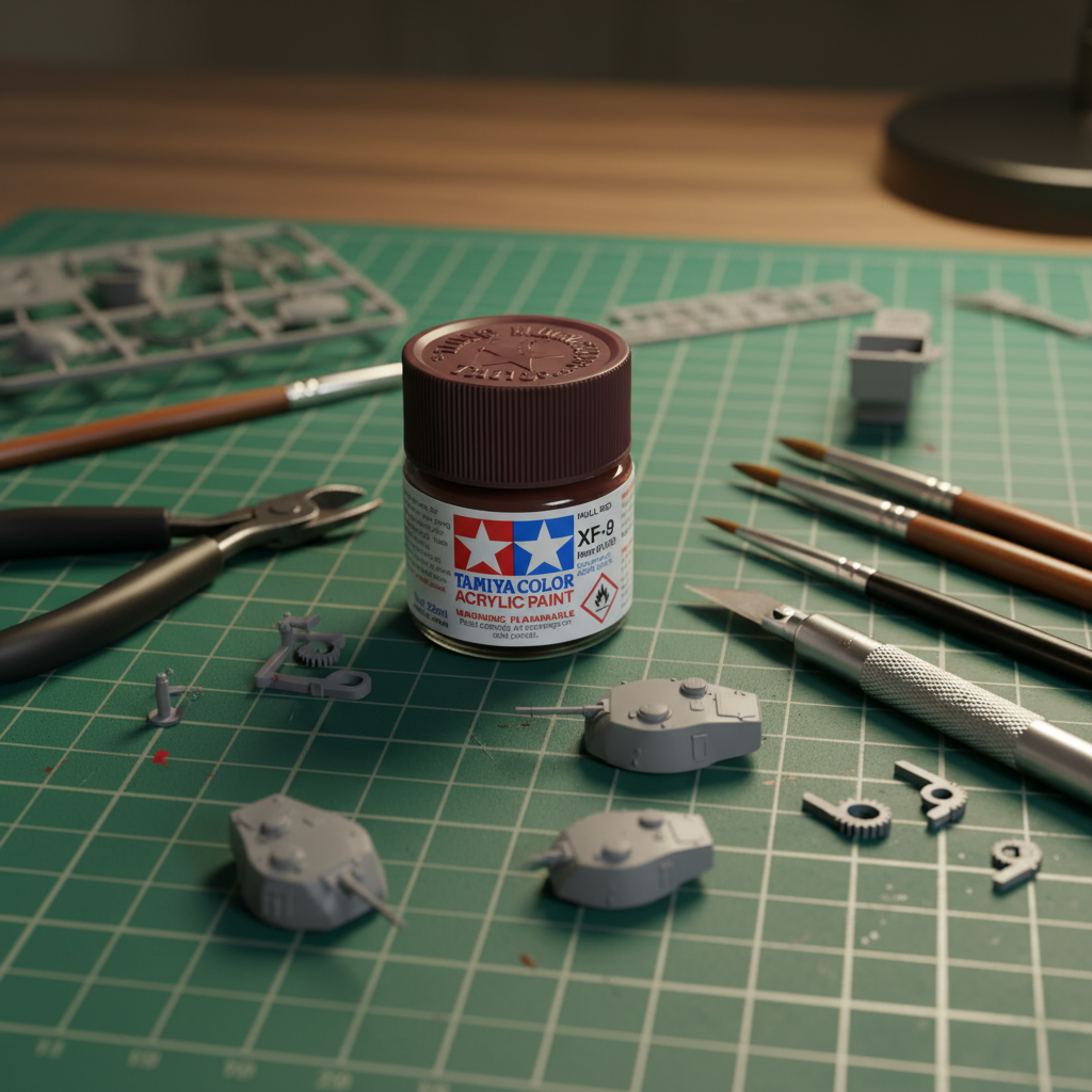 Tamiya Acrylic Paints XF9 X-F9 81709 Hull Red