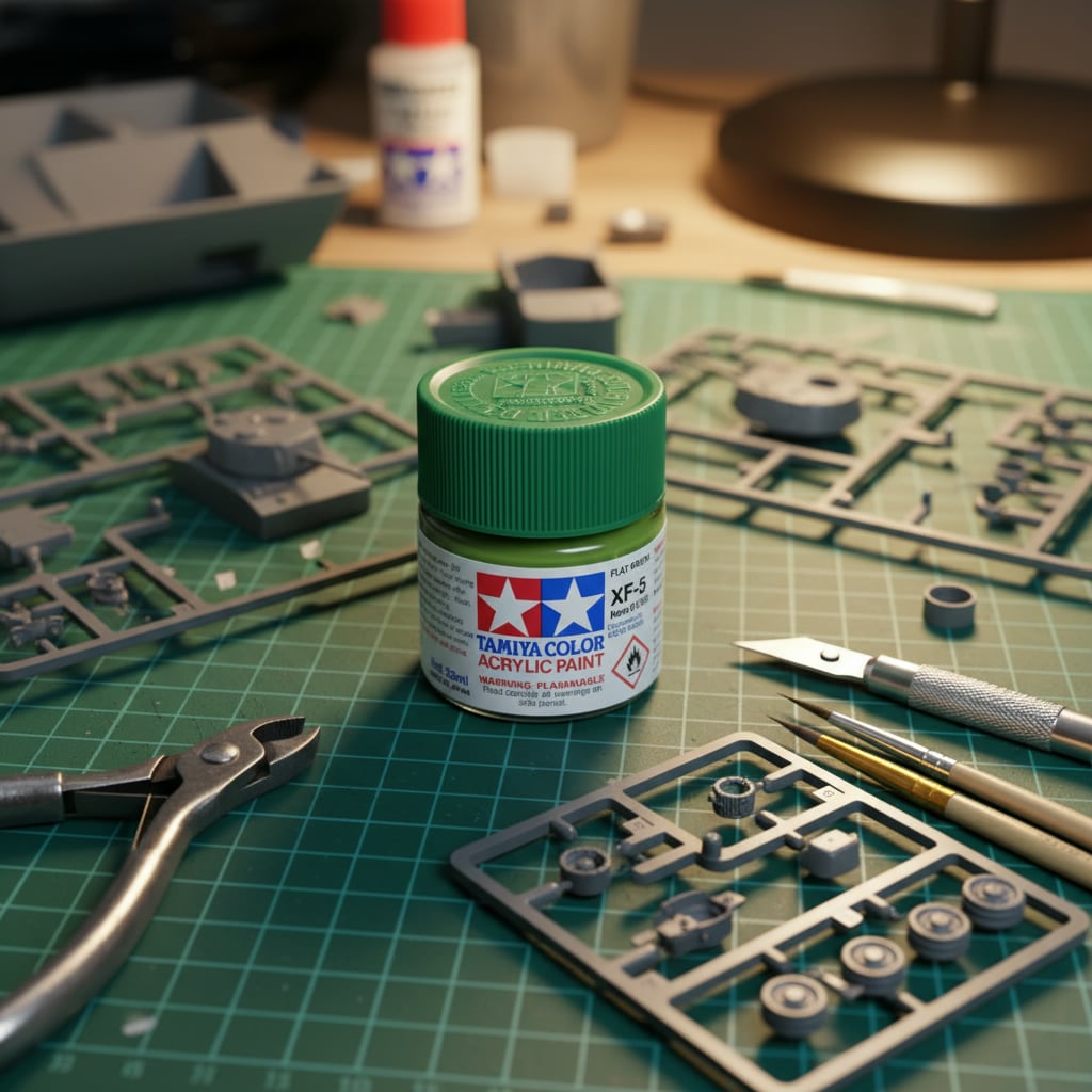 Tamiya Acrylic Paints XF5 X-F5 81705 Flat Green