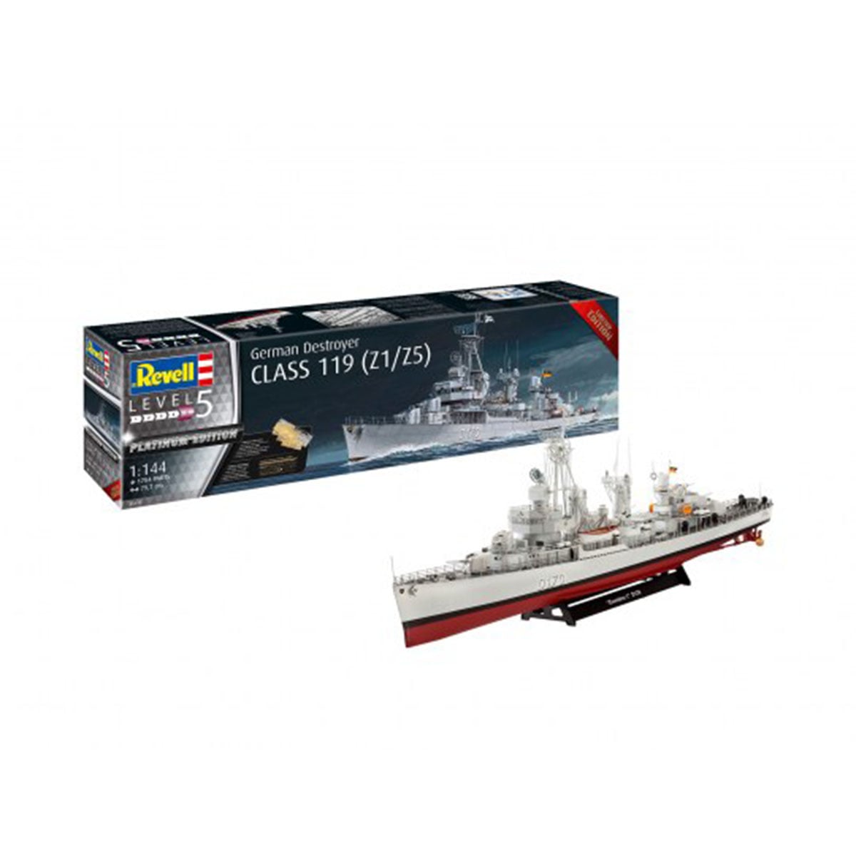 Revell German Destroyer Class 119 Z1/Z5 1/100 Scale RVG 05179 • Canada ...
