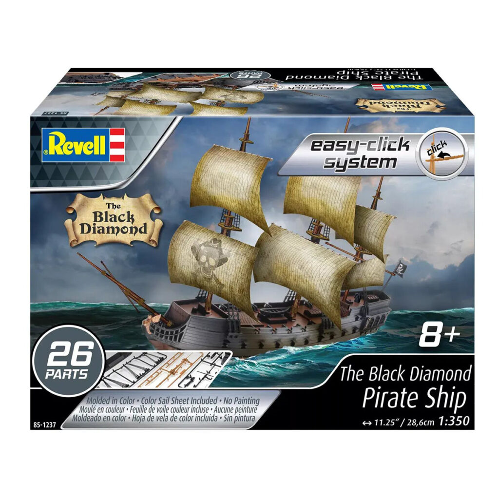 Revell The Black Diamond Pirate Ship 1/350 Scale RMX 85-1237 (D ...