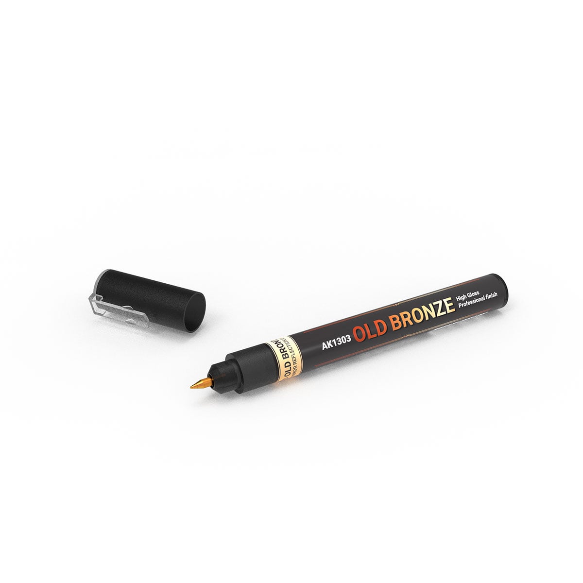 AK Interactive Metallic Liquid Marker Set of 4 Fine Tip 1.0mm AKI 1300 ...