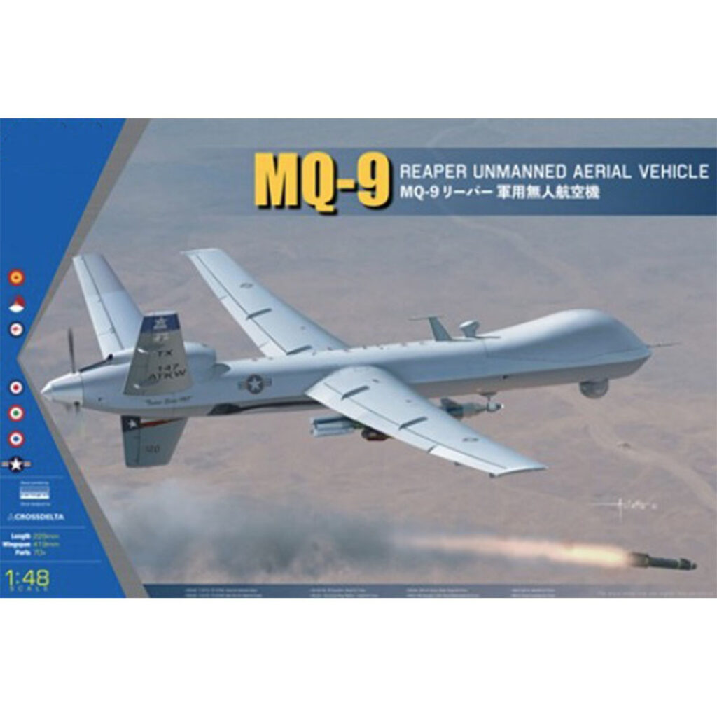 Kinetic Models MQ-9 Reaperr Unmanned Aerial Vehicle 1/48 Scale K48067 ...