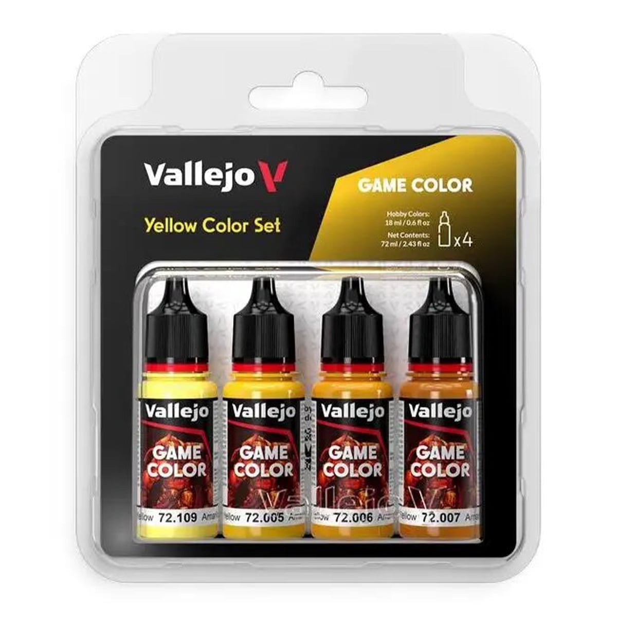 Vallejo Game Color Yellow Color Set of 4 VAL 72378 • Canada's largest ...