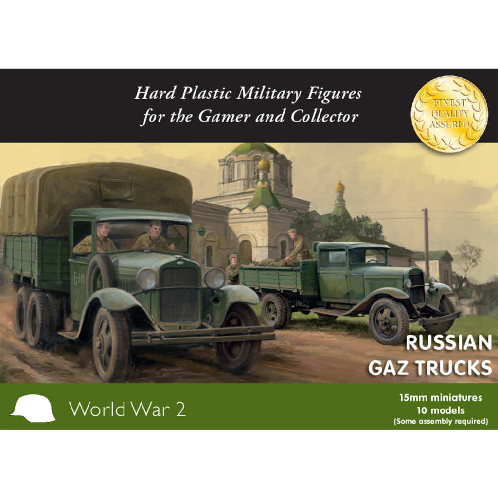 Plastic Soldier Company Russian Gaz Trucks Set of 10 Models 15MM PSC ...