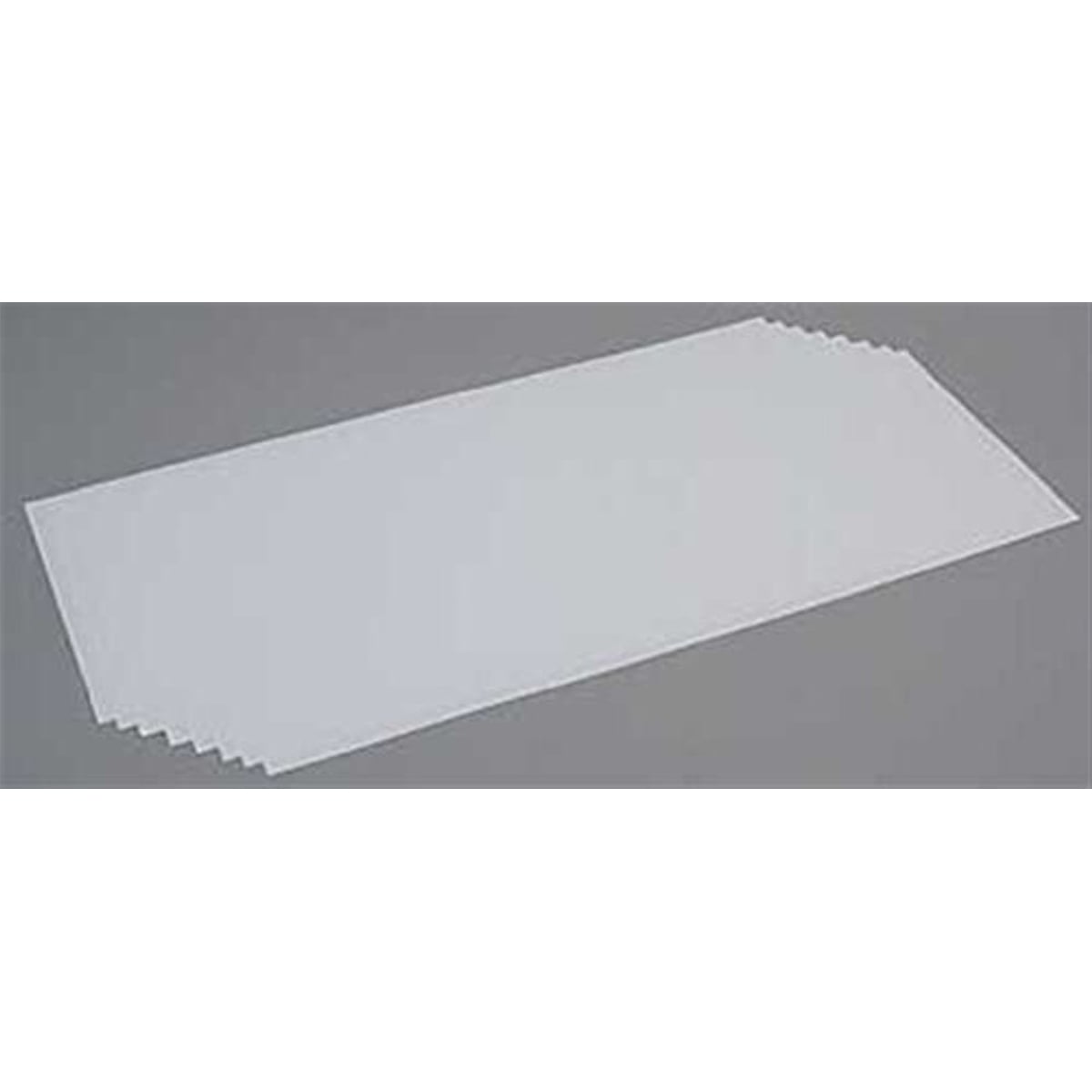Evergreen 8in x 21in Long White Sheet .010in Pack of 8 EVE 9101 ...