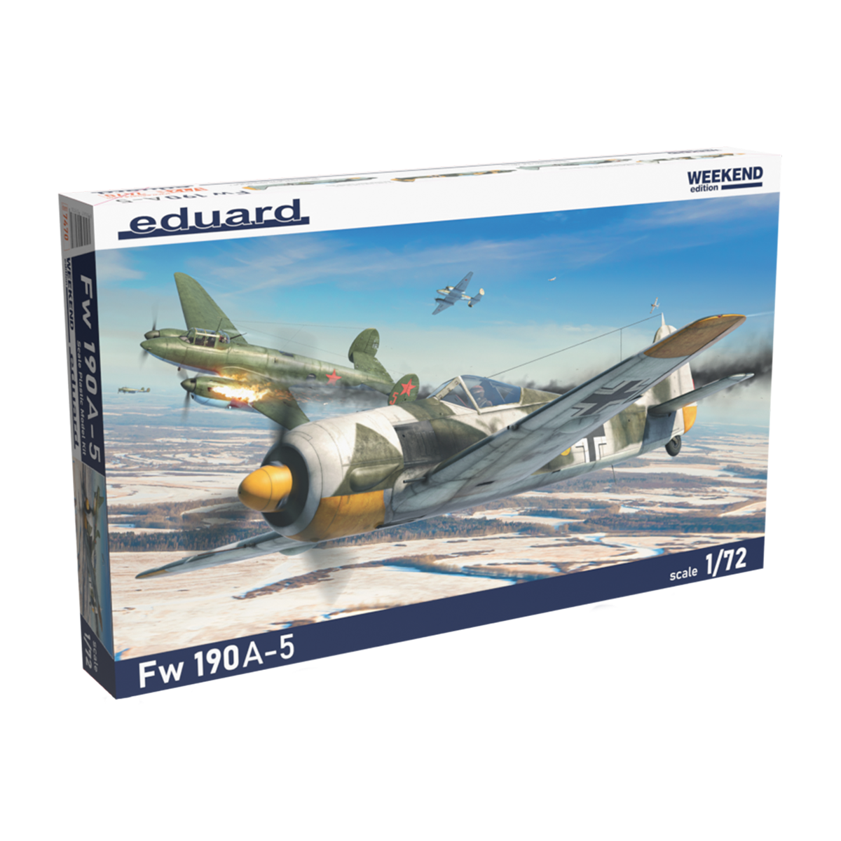 Eduard WWII Fw190A-5 German Fighter Weekend Ed 1/72 Scale 7470 • Canada ...