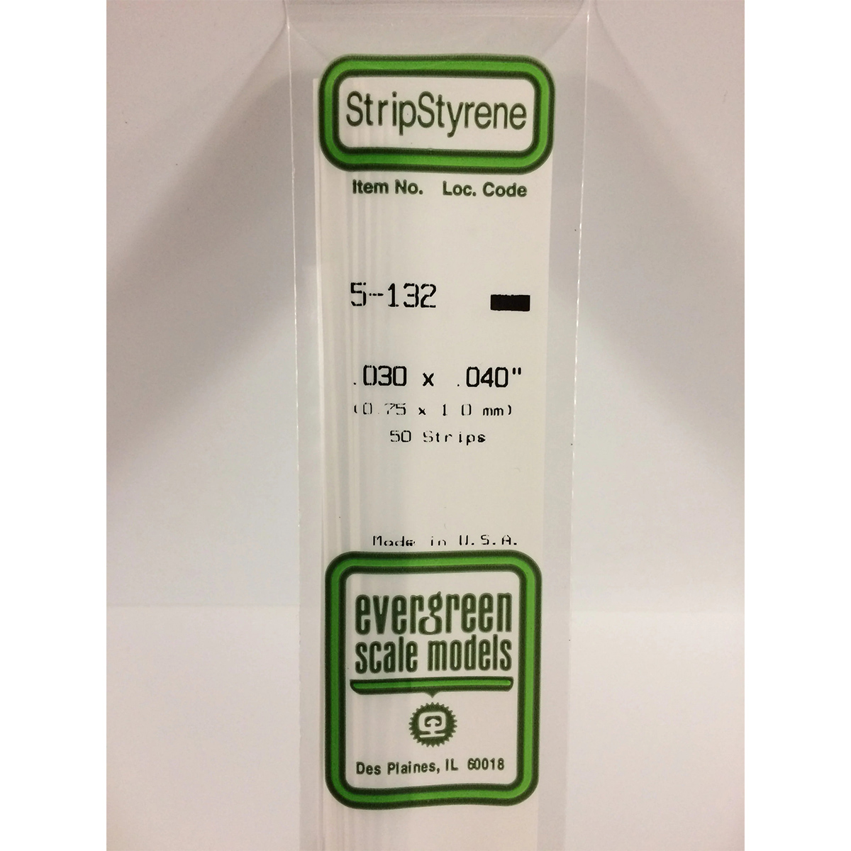 Evergreen .030 x .040 inch Opaque White Polystyrene Strip Bulk Pack of ...
