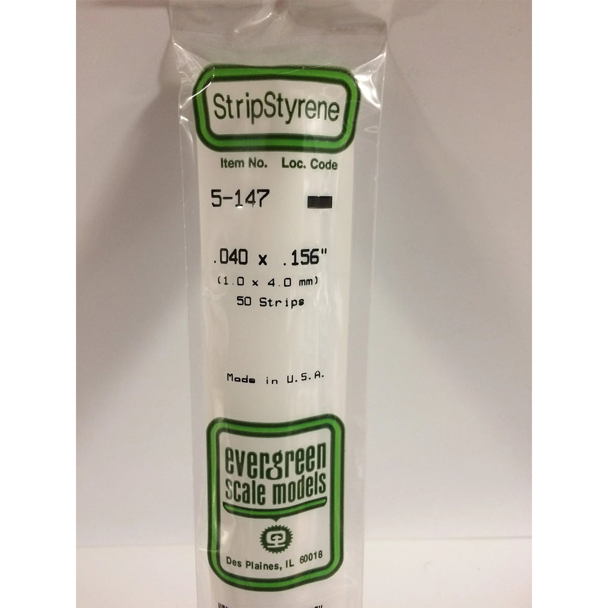 Evergreen .040 x .156 inch Opaque White Polystyrene Strip Bulk Pack of ...