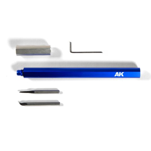 AK Interactive Tugsten Steel Engraving Scriber with Two Blades 9321 ...