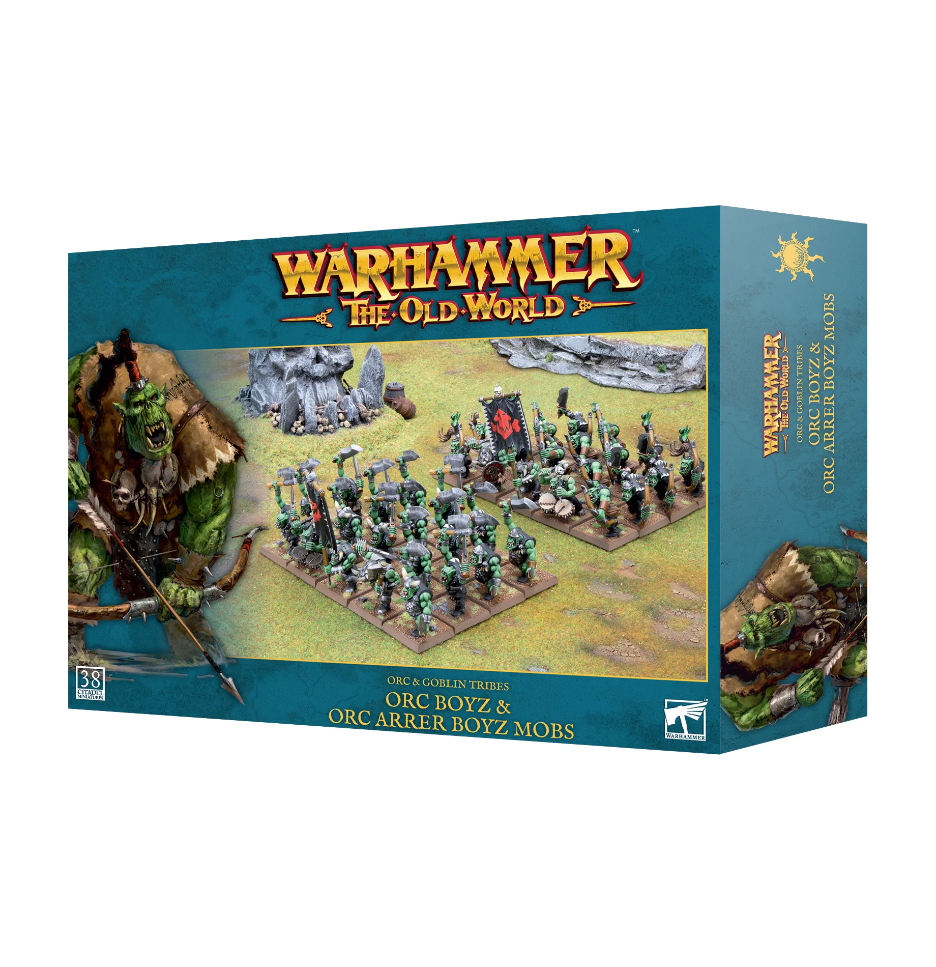 Orc and Goblin Tribes Goblin Orc Boyz and Orc Arrer Boyz Mob 09-03 The Old World Warhammer ...