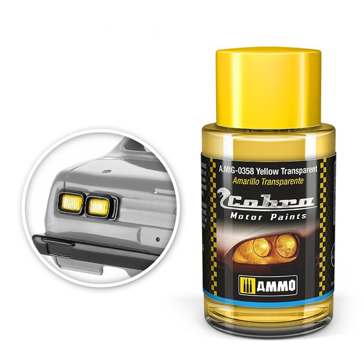 Ammo by Mig Cobra Motor Yellow transparent Acrylic Paint AMIG0358 ...