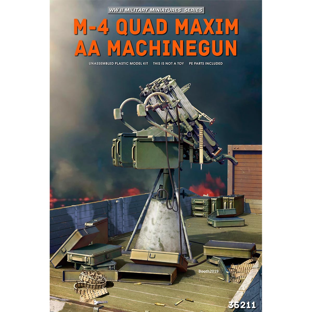 Miniart M-4 Quad Maxim AA Machine Gun 1/35 Scale 35211 • Canada's ...