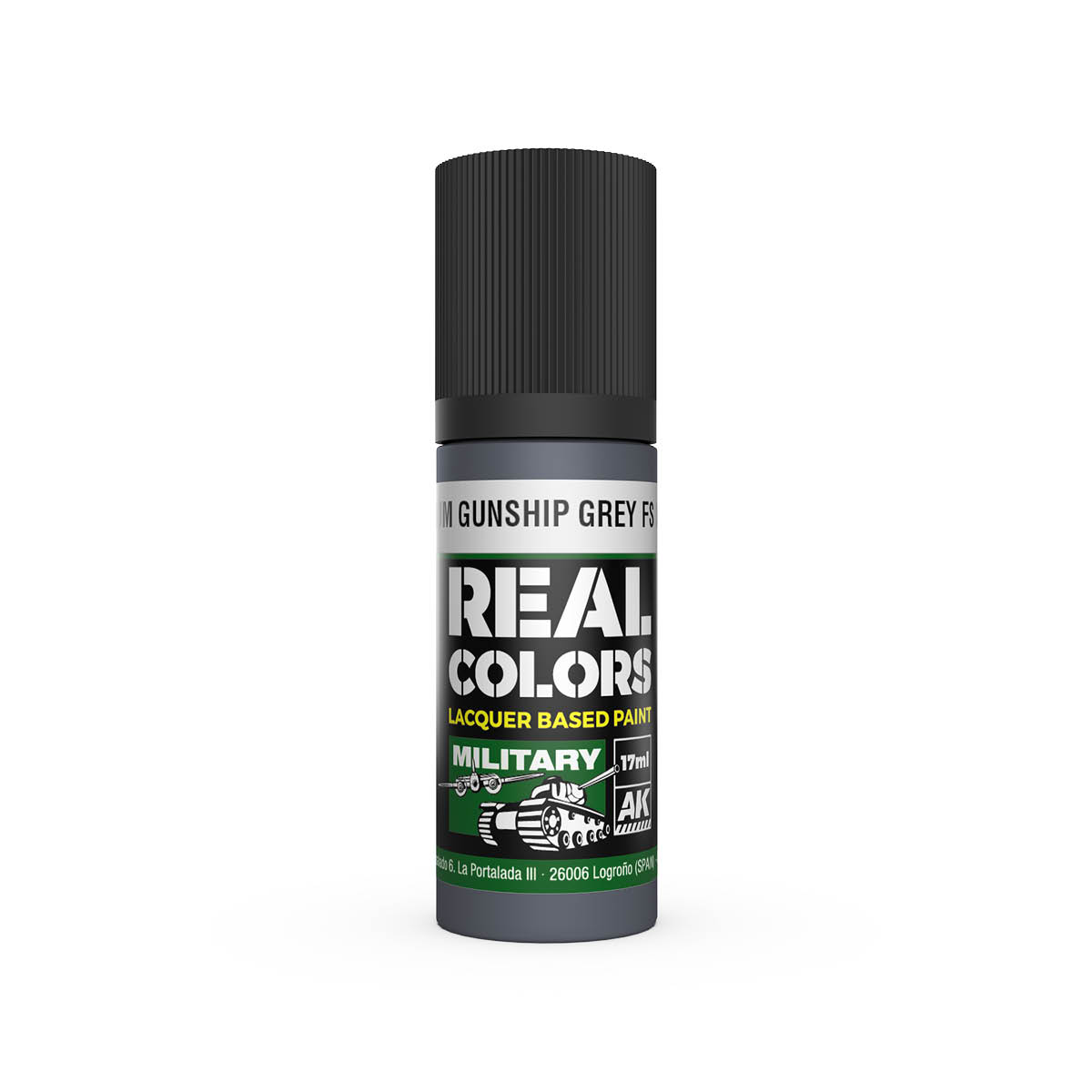 AK Interactive Real Colors Military Medium Gunship Grey FS 36118 17ml ...