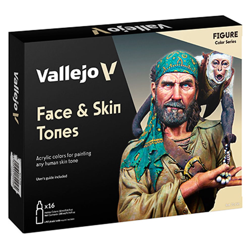 Vallejo Model Color Face and Skin Figure Paint Set of 16 70258 • Canada ...