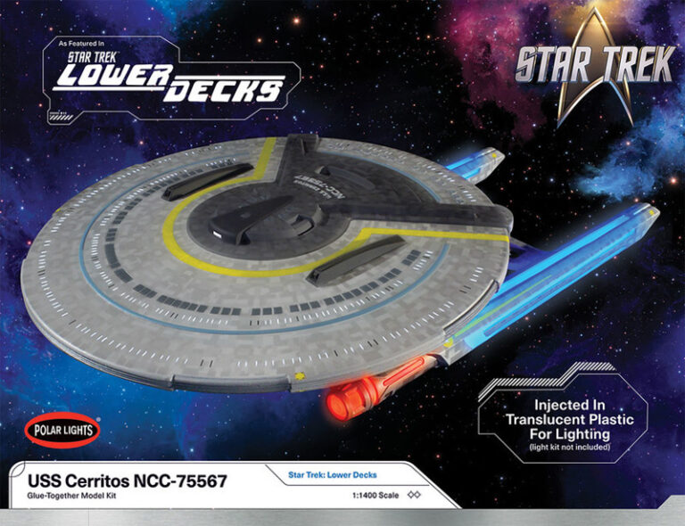 Polar Lights Star Trek Lower Decks USS Cerritos 1/1400 Scale Model Kit ...