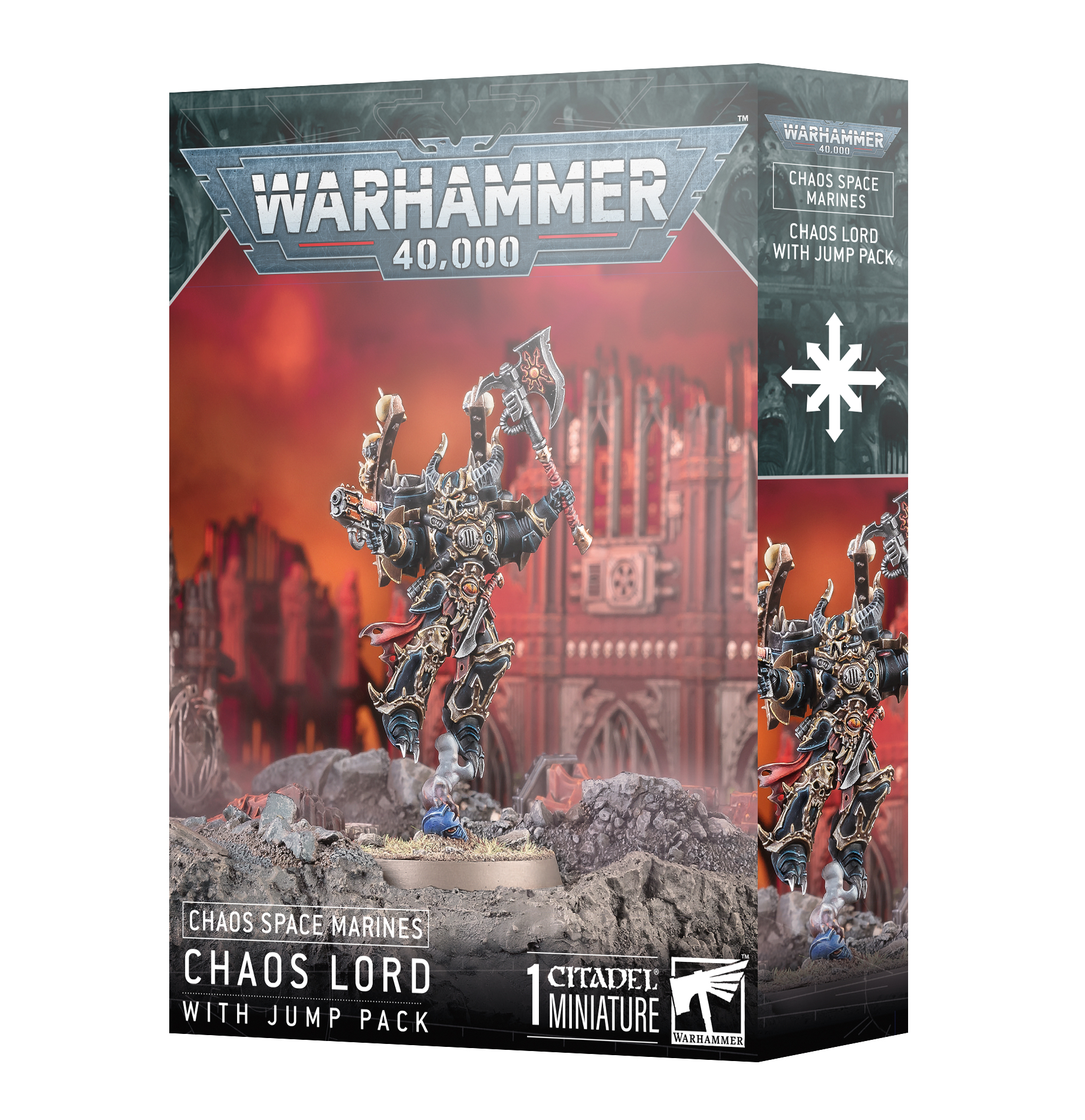 Chaos Space Marines Chaos Lord with Jump Pack 43-101 Warhammer 40000 ...