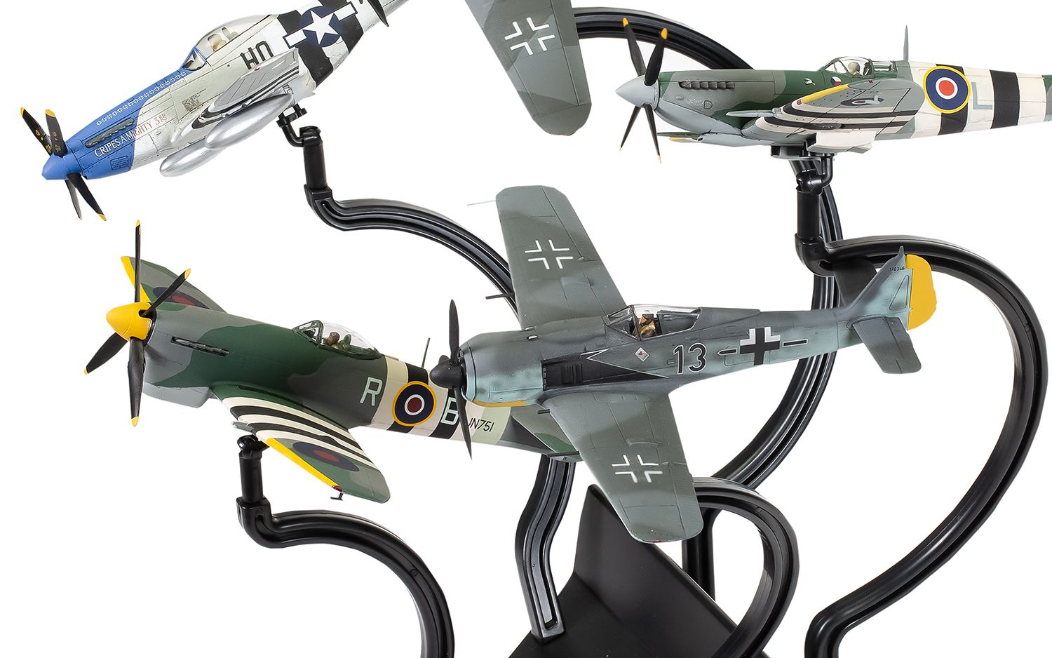 Airfix D-Day Fighters Set of 5 Planes 1/72 Scale A50192 Model Set ...