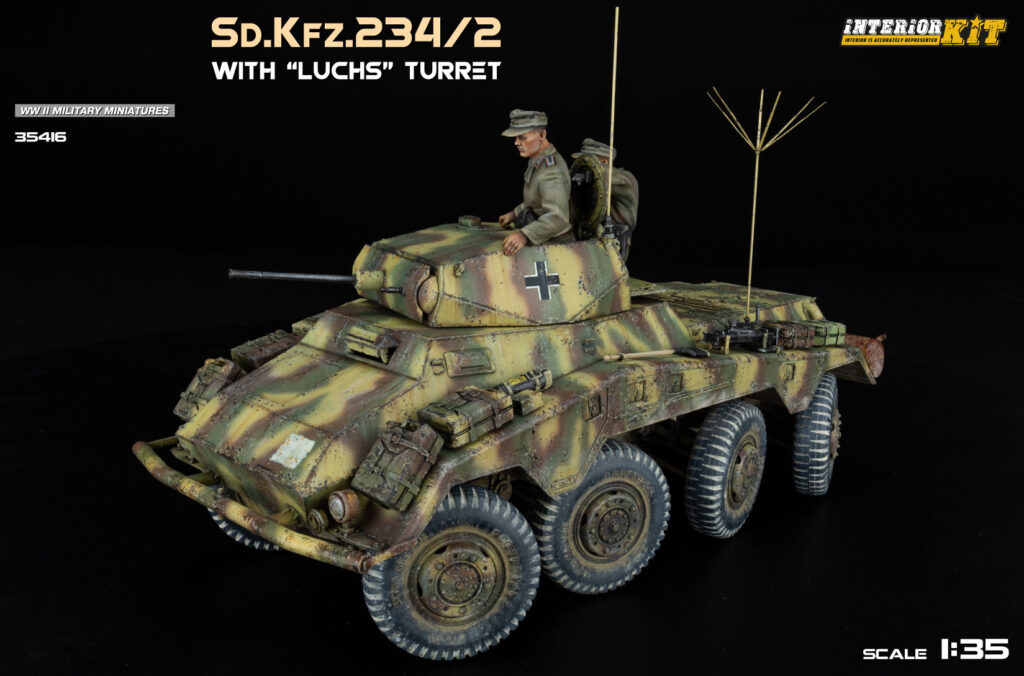 Miniart Sd.Kfz.234/2 with Luchs Turret Interior Kit 1/35 Scale 35416 ...